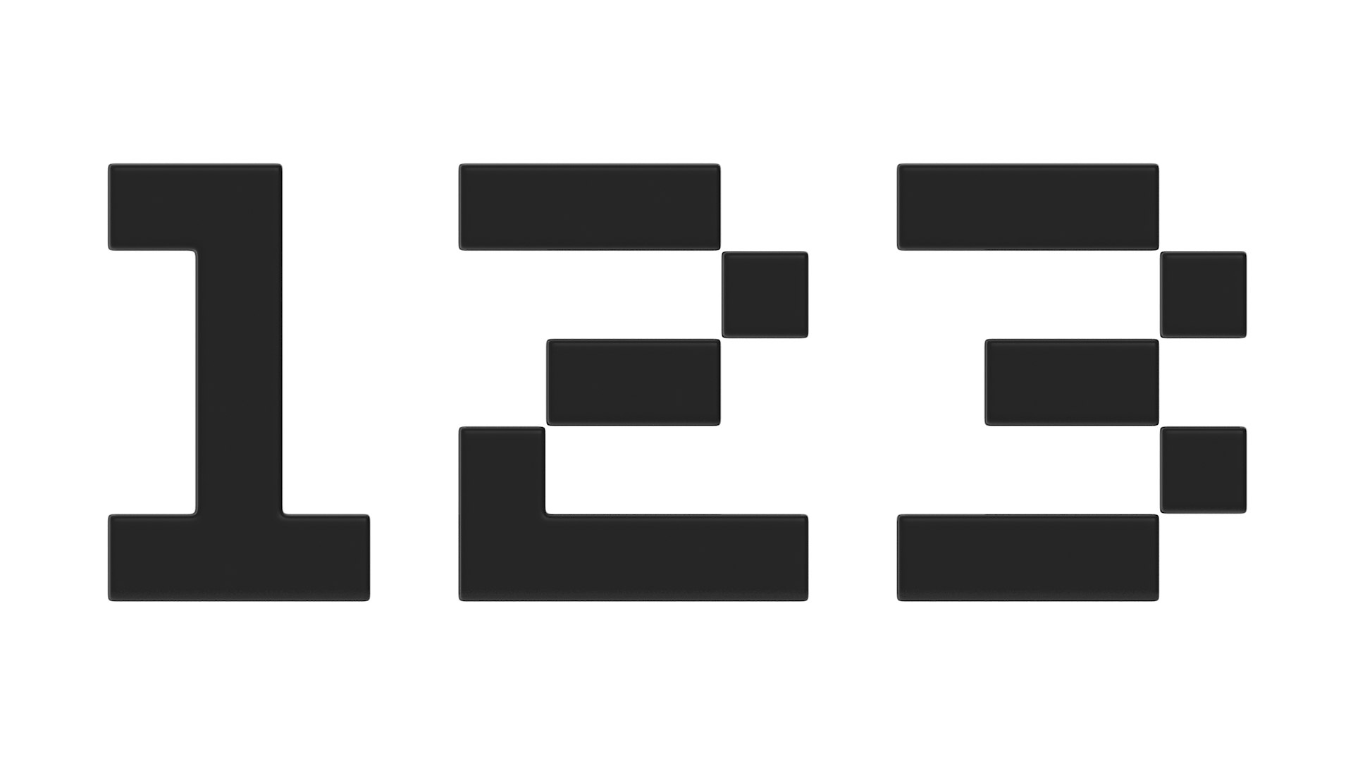 Pixel Font Model - TurboSquid 1952190