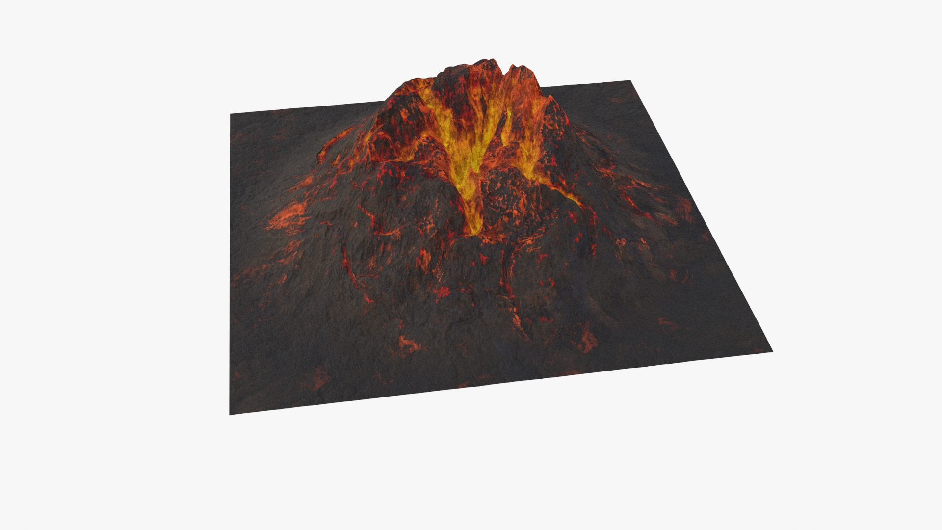 Volcano 01 Model - TurboSquid 2336890