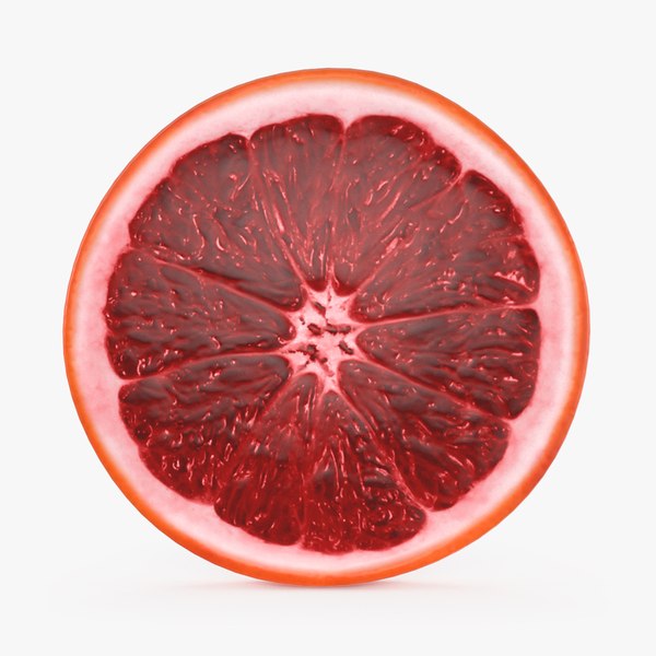 modelo 3d Round Blood Orange Slice - TurboSquid 1993078
