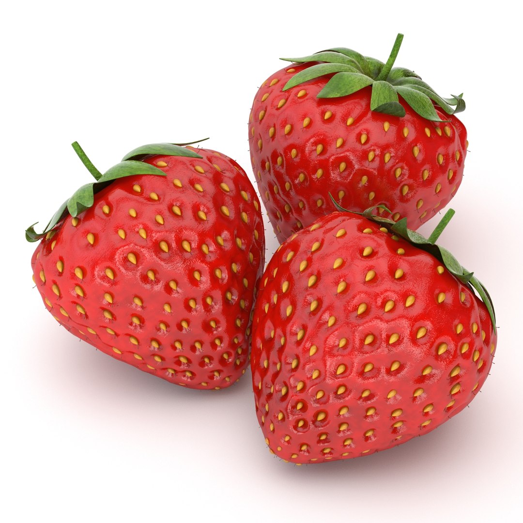Strawberry 01 3D Model - TurboSquid 1186589