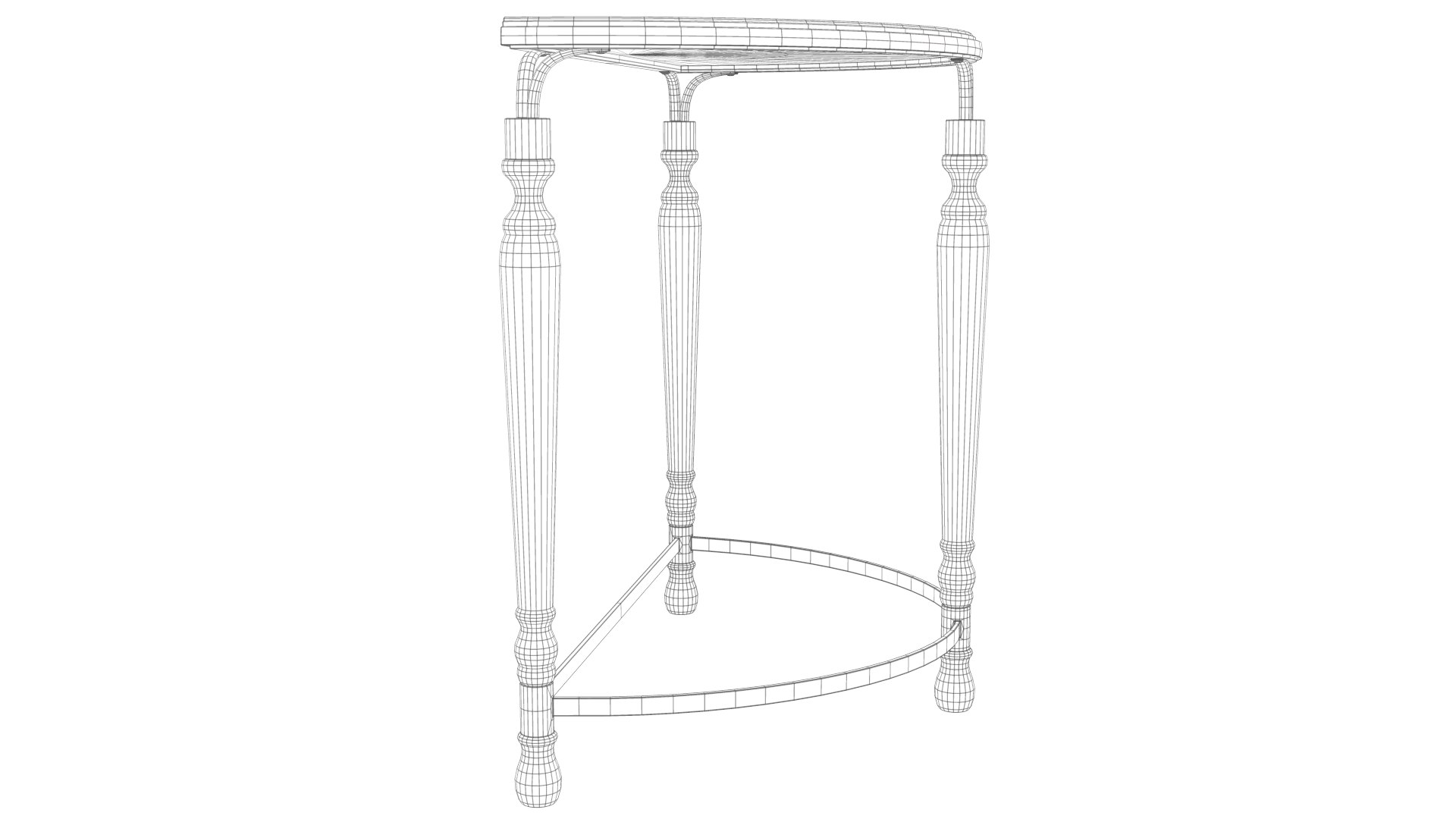 3D Model Rustic Console Table - TurboSquid 2081502