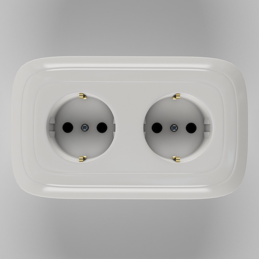 Double Plug Socket 3ds