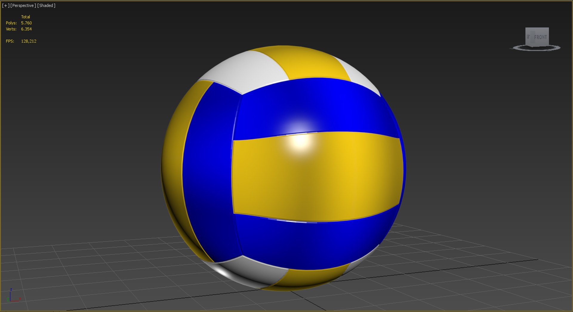 free obj model ball volleyball