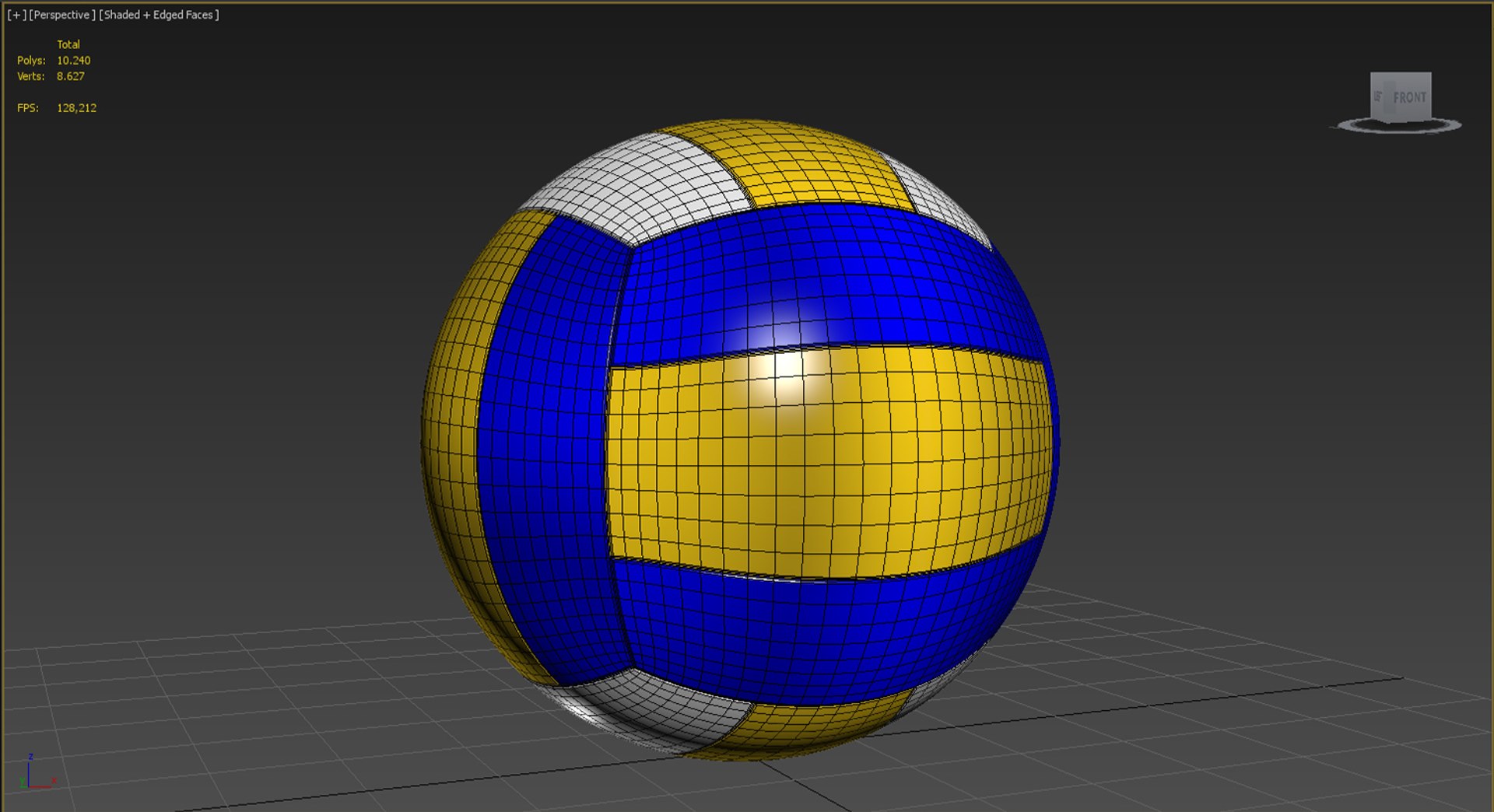 free obj model ball volleyball