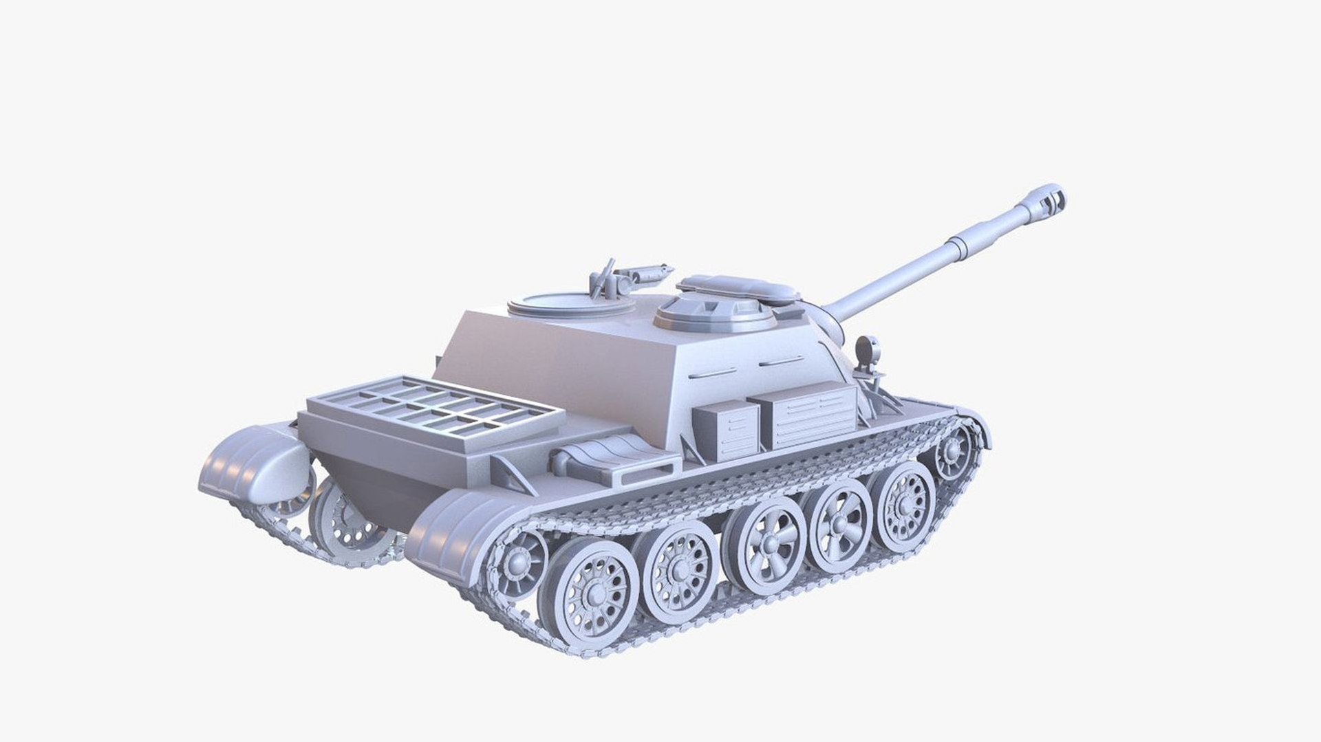 Tank Su-122 3d Model 3D Model - TurboSquid 2180409