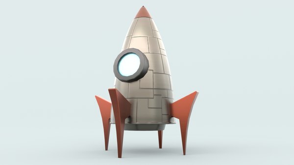 3D model cartoon rocket - TurboSquid 1504181