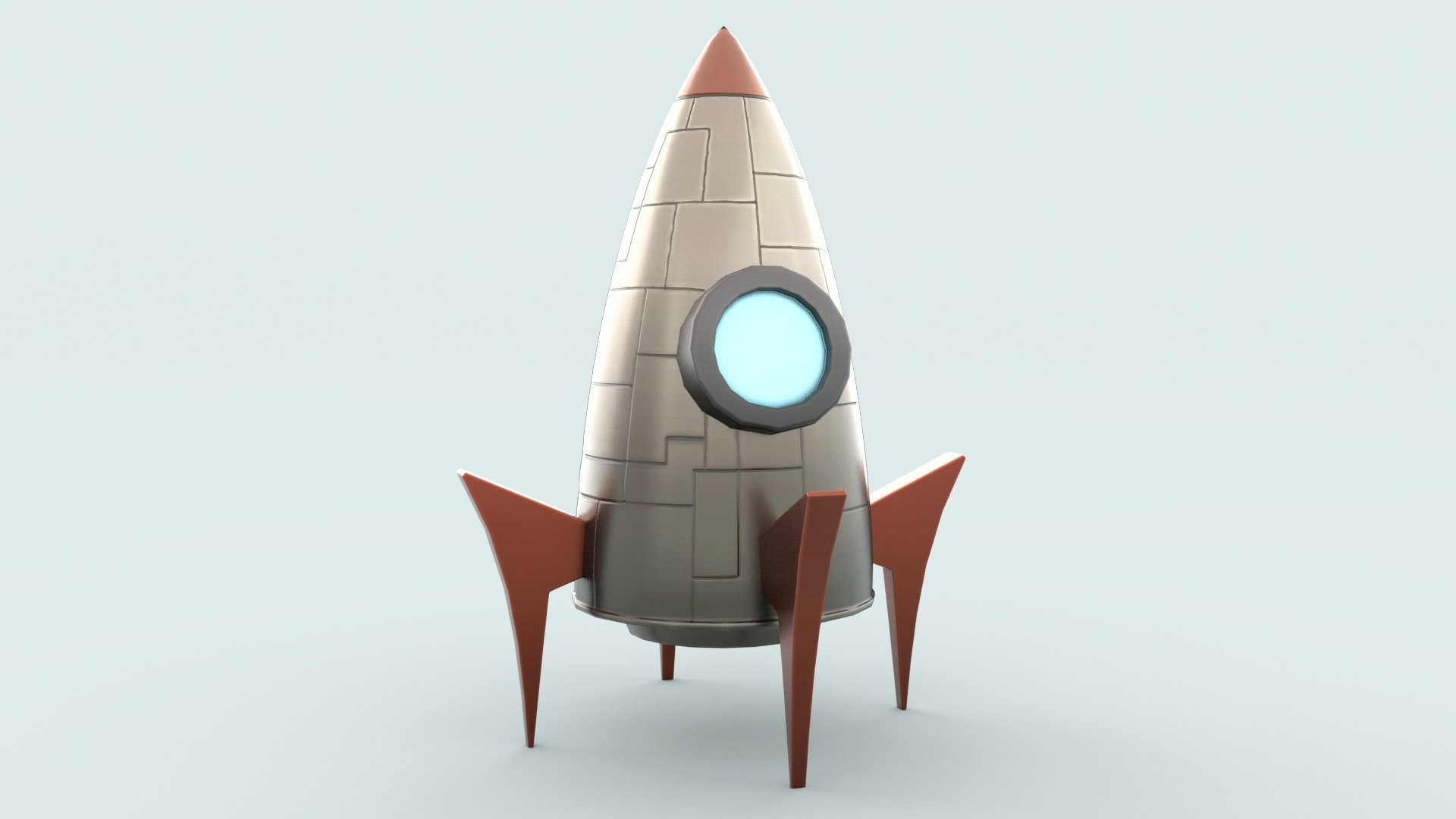 3D Model Cartoon Rocket - TurboSquid 1504181
