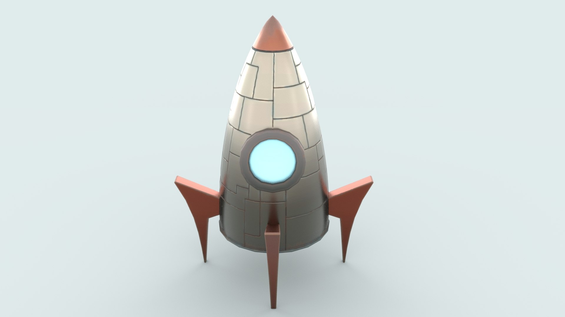 3D Model Cartoon Rocket - TurboSquid 1504181
