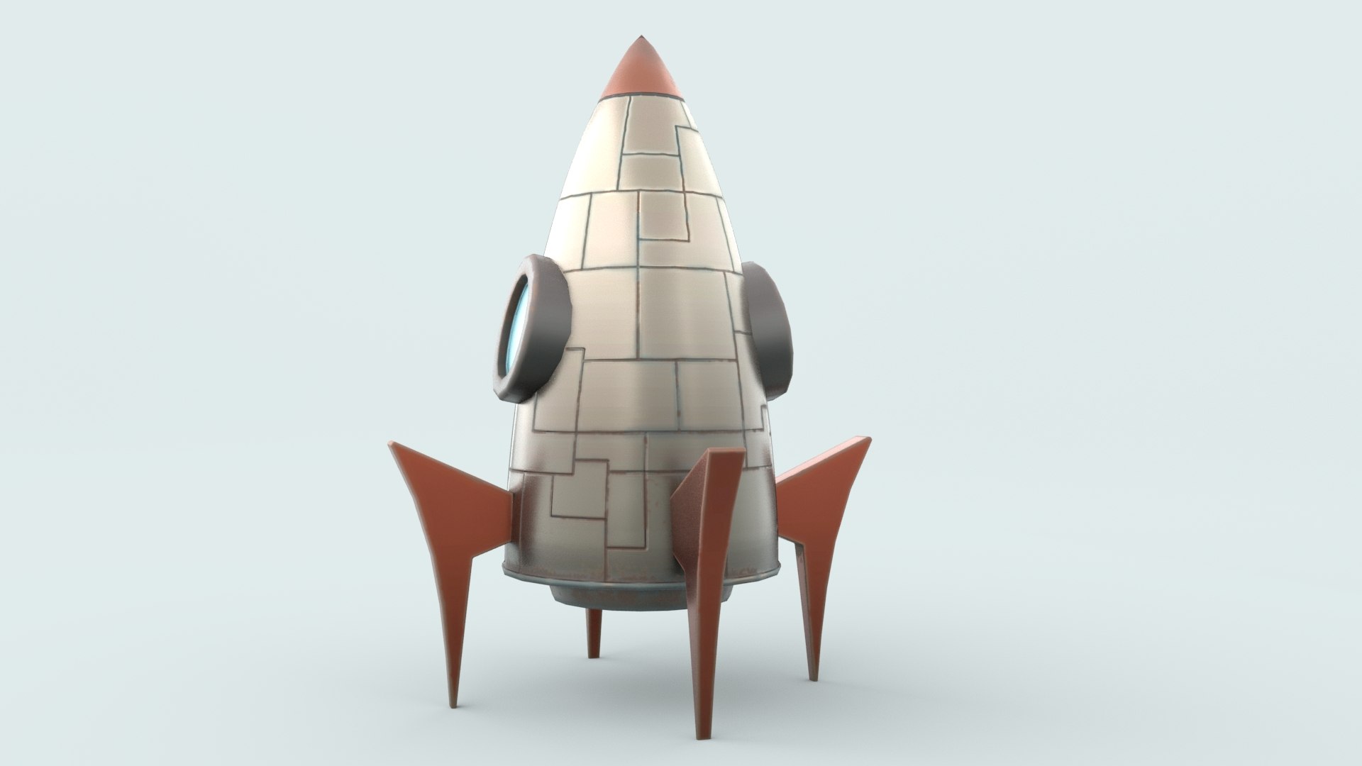 3D Model Cartoon Rocket - TurboSquid 1504181