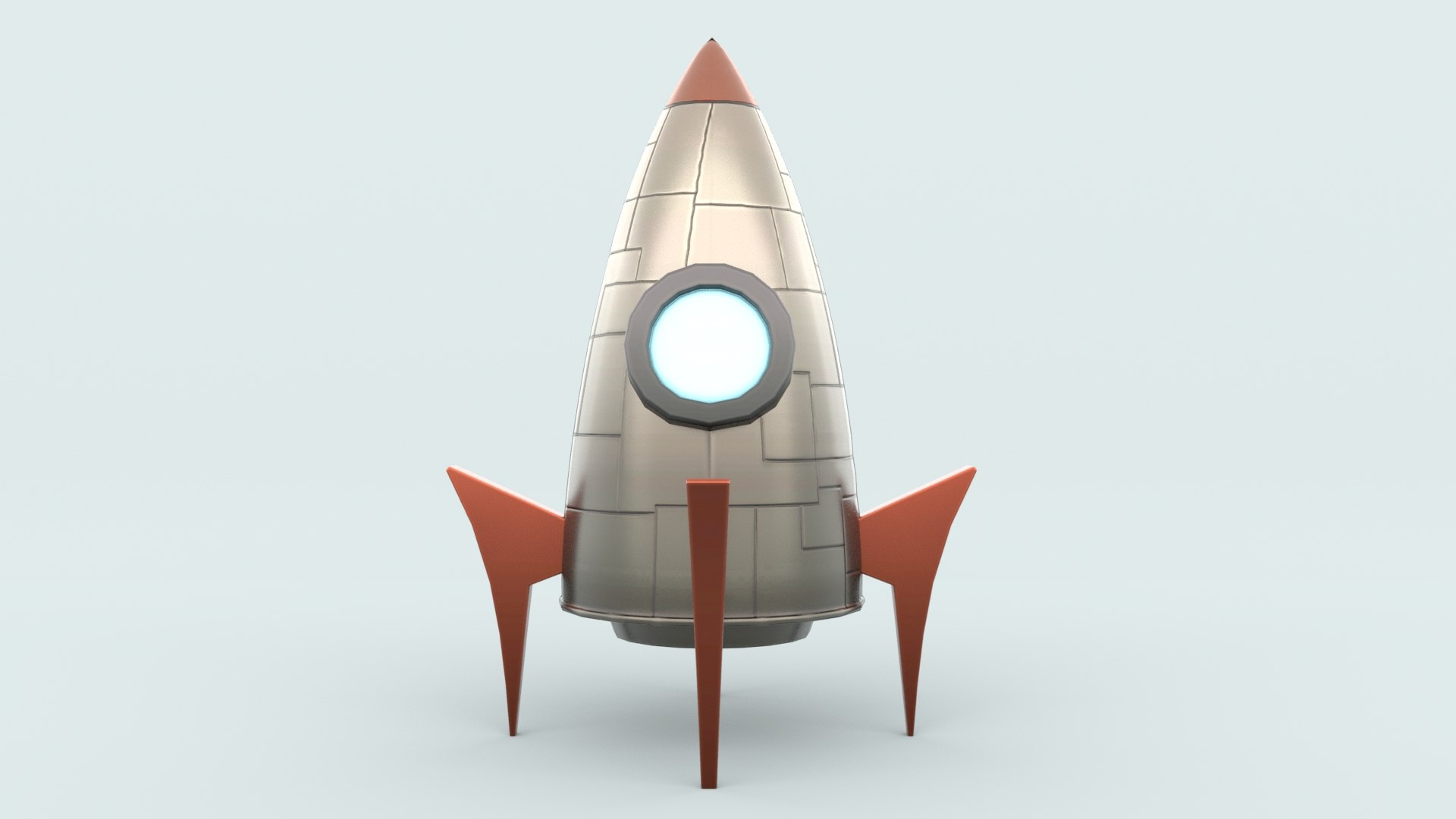 3D Model Cartoon Rocket - TurboSquid 1504181