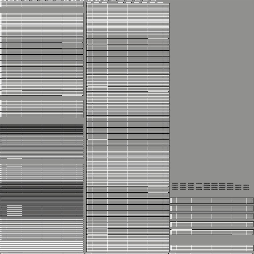 3D Stack Of Metal Flat Bars Model - TurboSquid 2159958