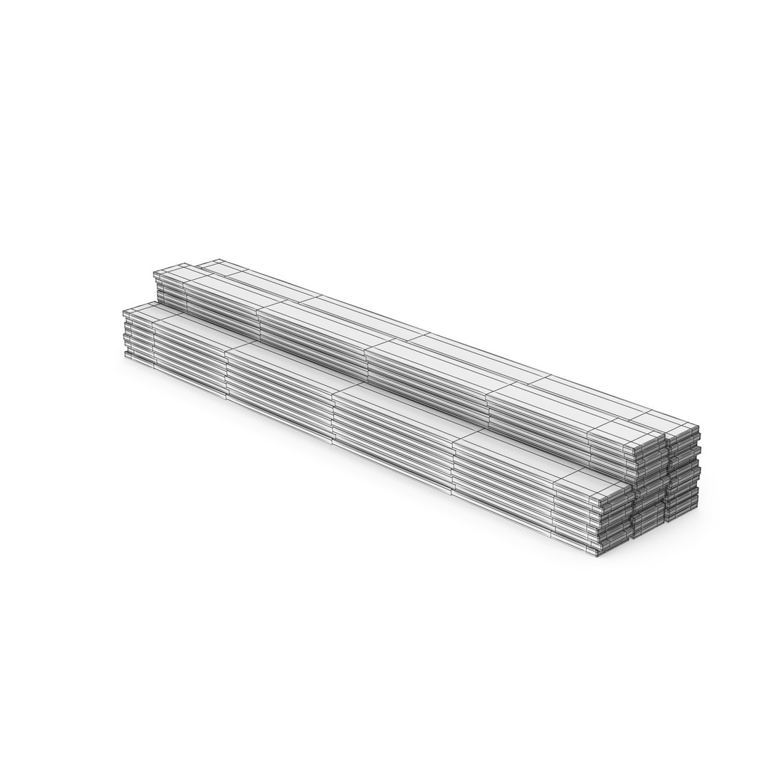 3D Stack Of Metal Flat Bars Model - TurboSquid 2159958