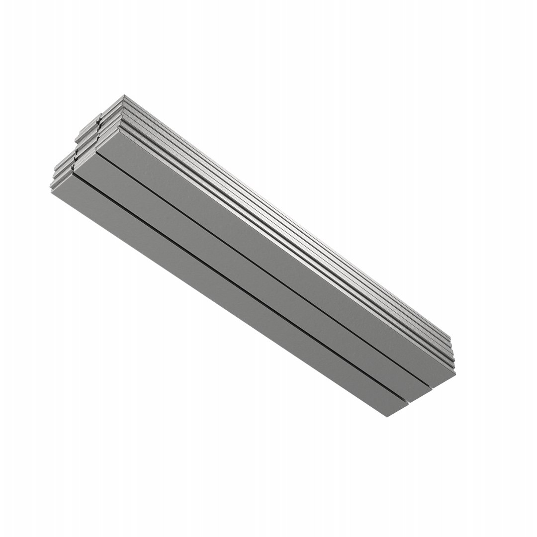 3D Stack Of Metal Flat Bars Model - TurboSquid 2159958