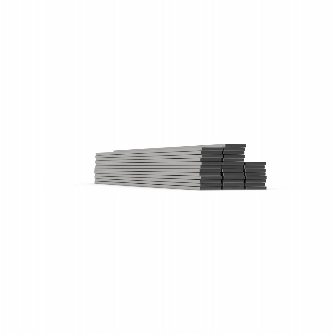 3D Stack Of Metal Flat Bars Model - TurboSquid 2159958
