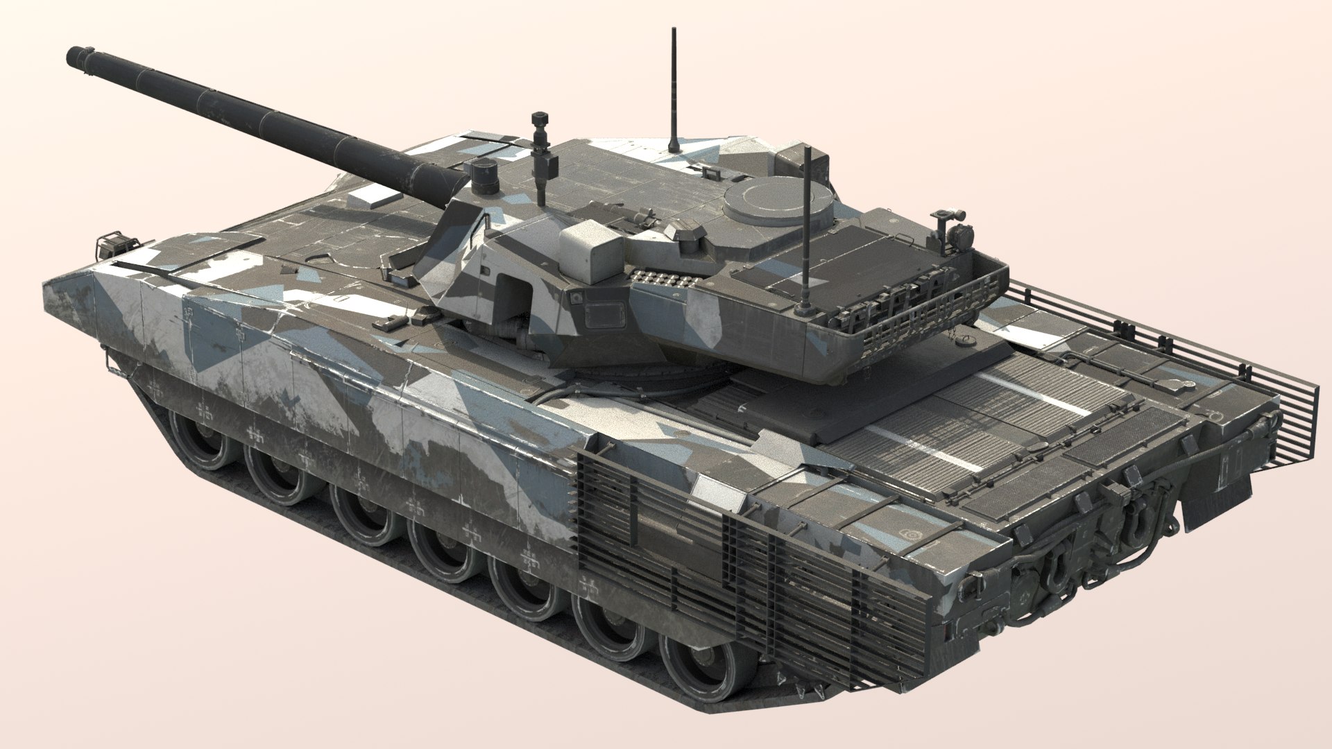 T-14 Armata Tank 3D Model - TurboSquid 2085394