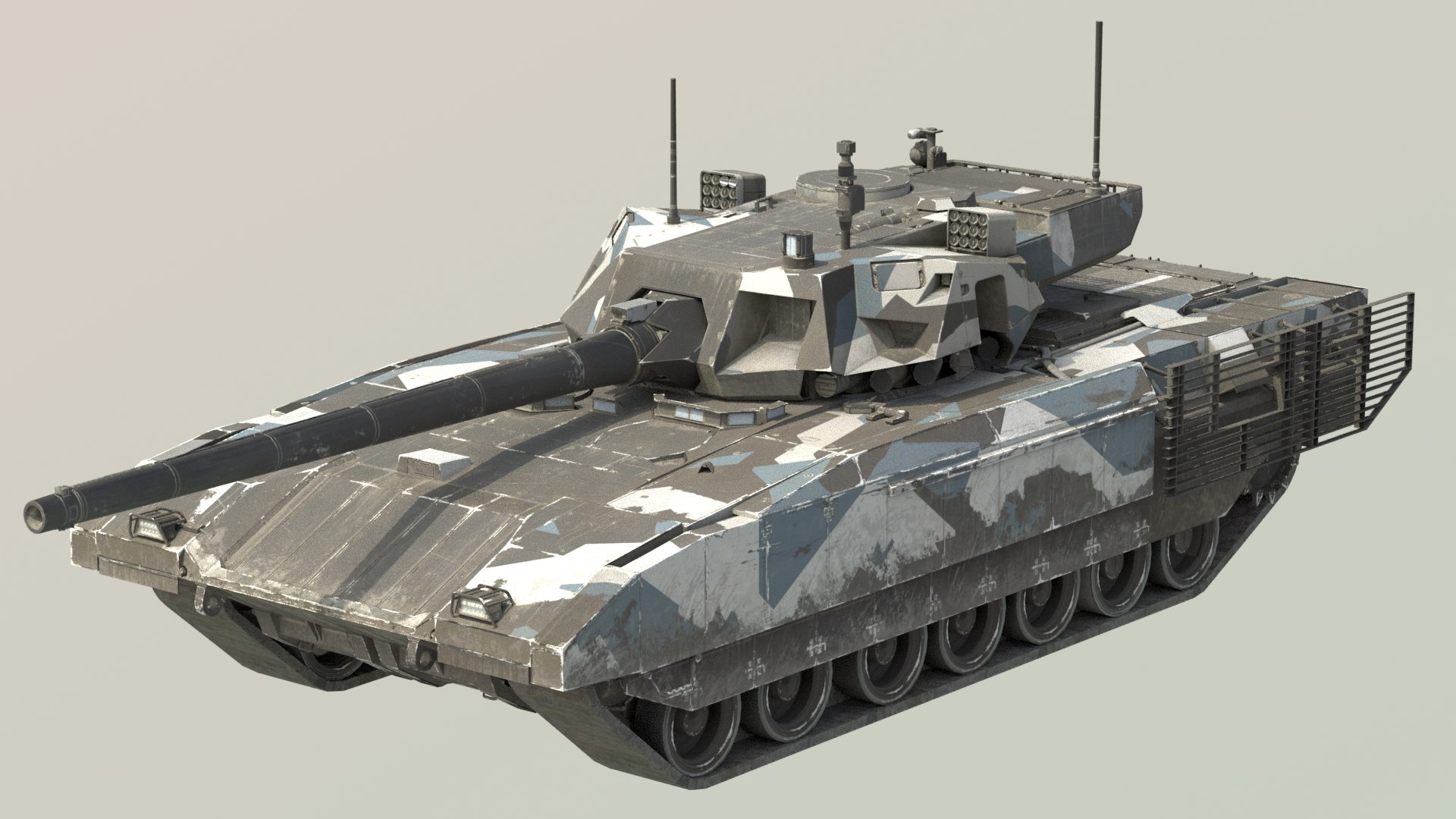 T-14 Armata Tank 3D Model - TurboSquid 2085394