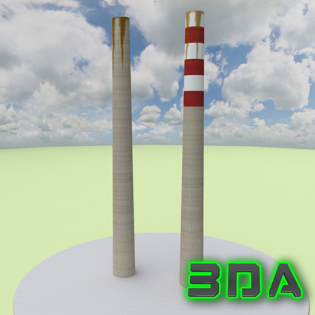 3d Model Smoke Stack