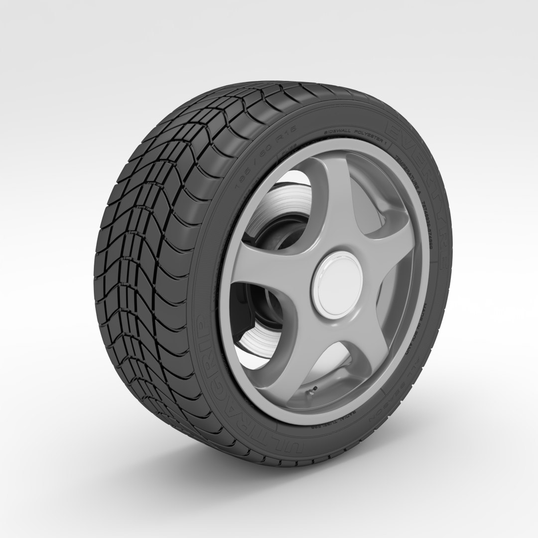 3D Car Wheel 2 - TurboSquid 2336667