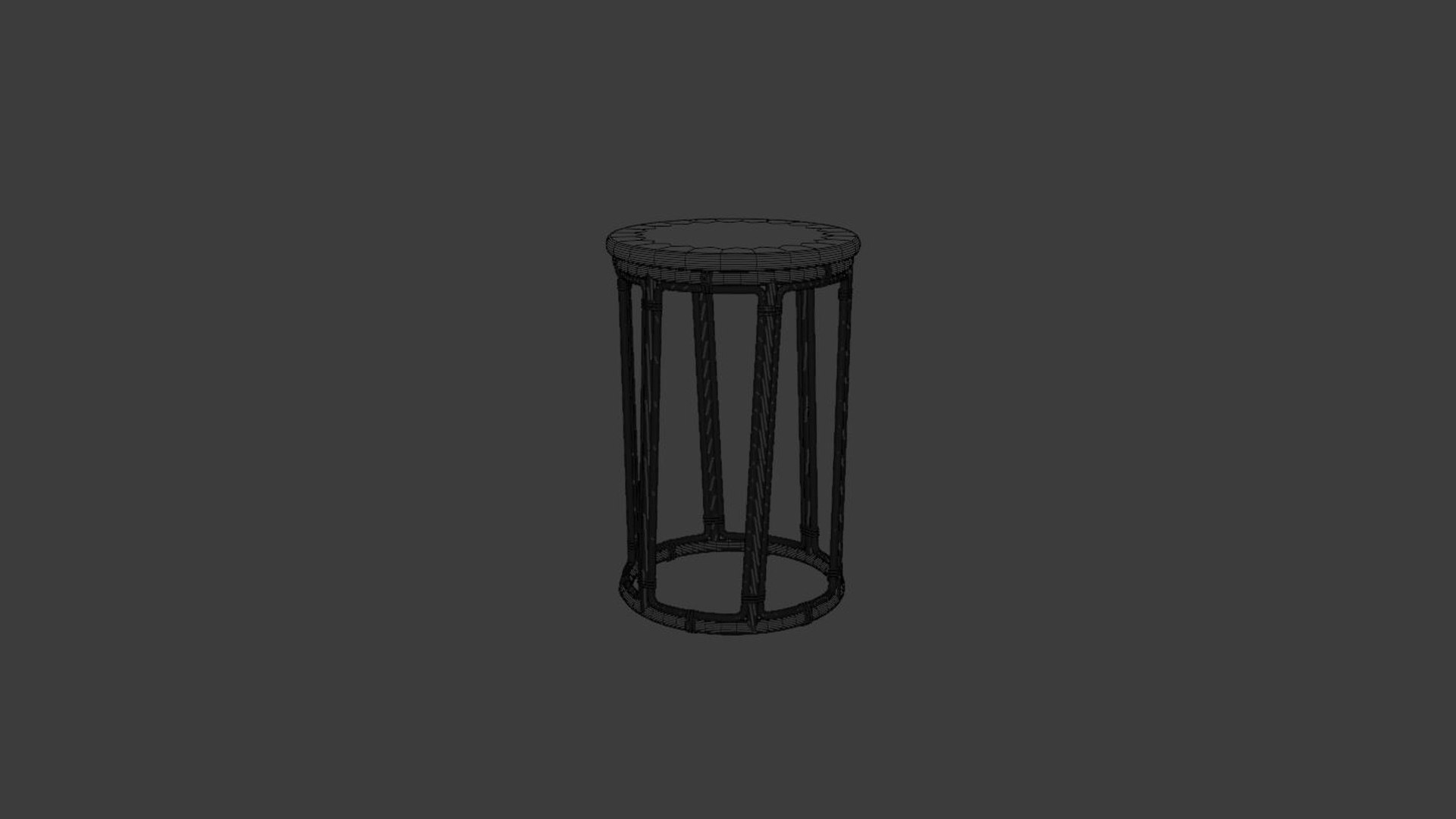 Bamboo High Table 3D Model - TurboSquid 1933339