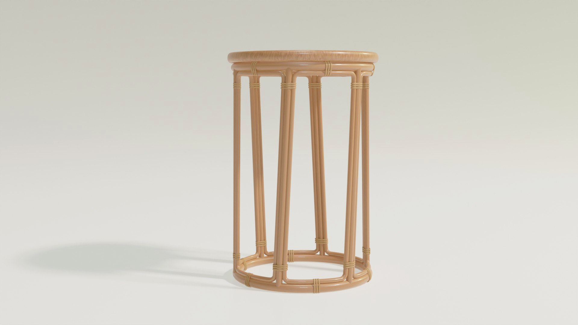 Bamboo High Table 3D Model - TurboSquid 1933339