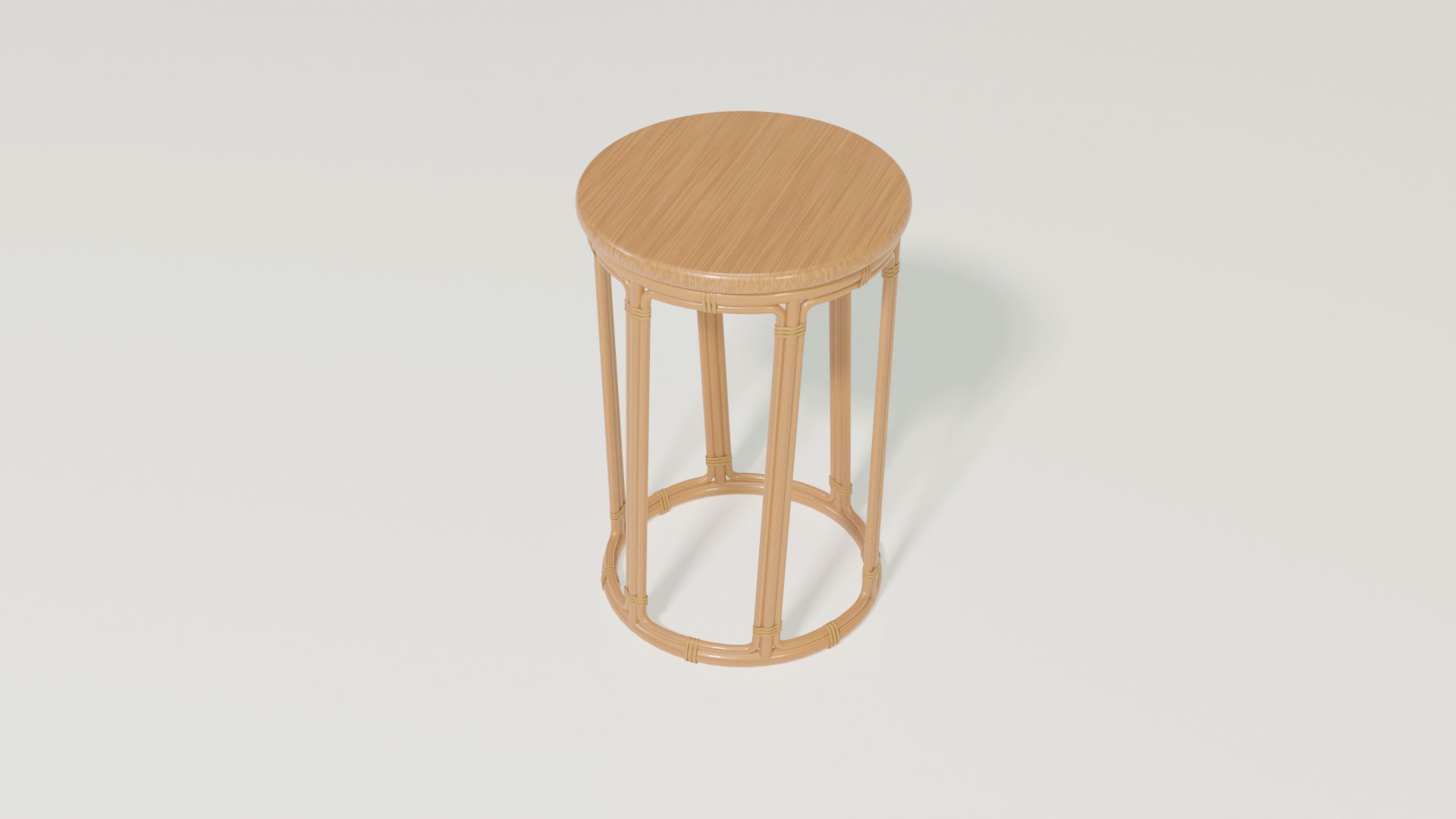 Bamboo High Table 3D Model - TurboSquid 1933339