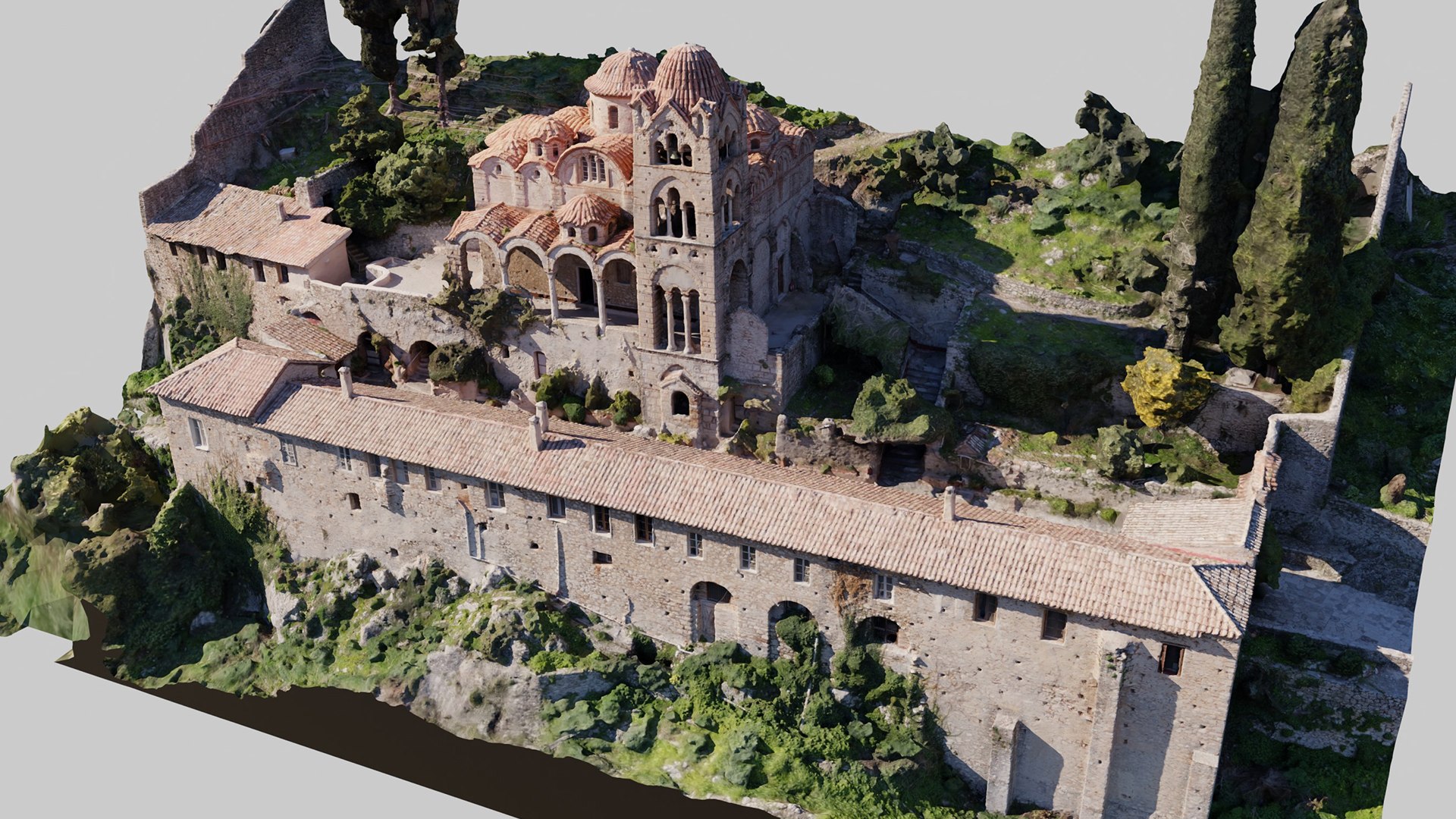 Greek-Monastery Model - TurboSquid 2247414