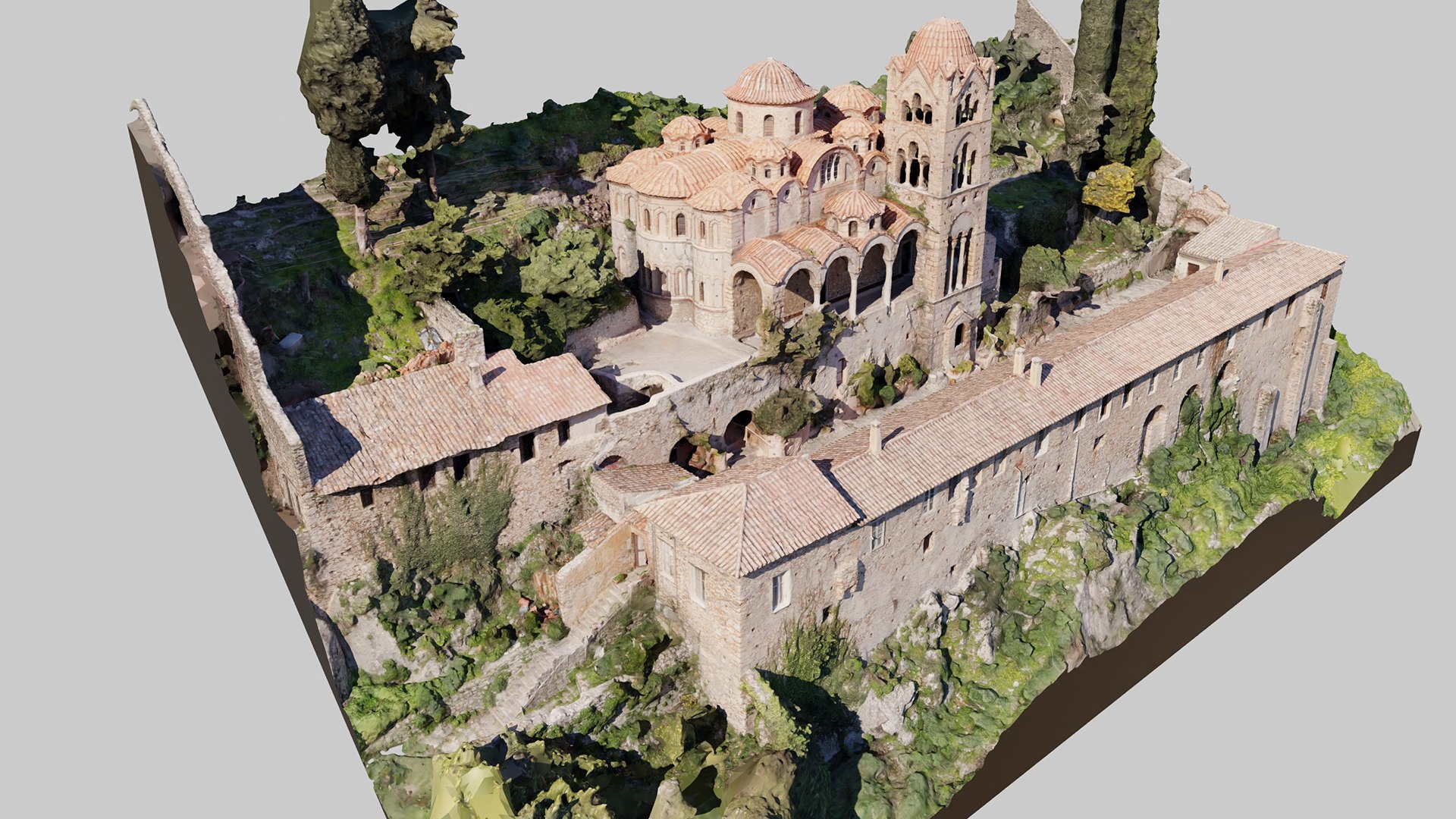 Greek-Monastery Model - TurboSquid 2247414
