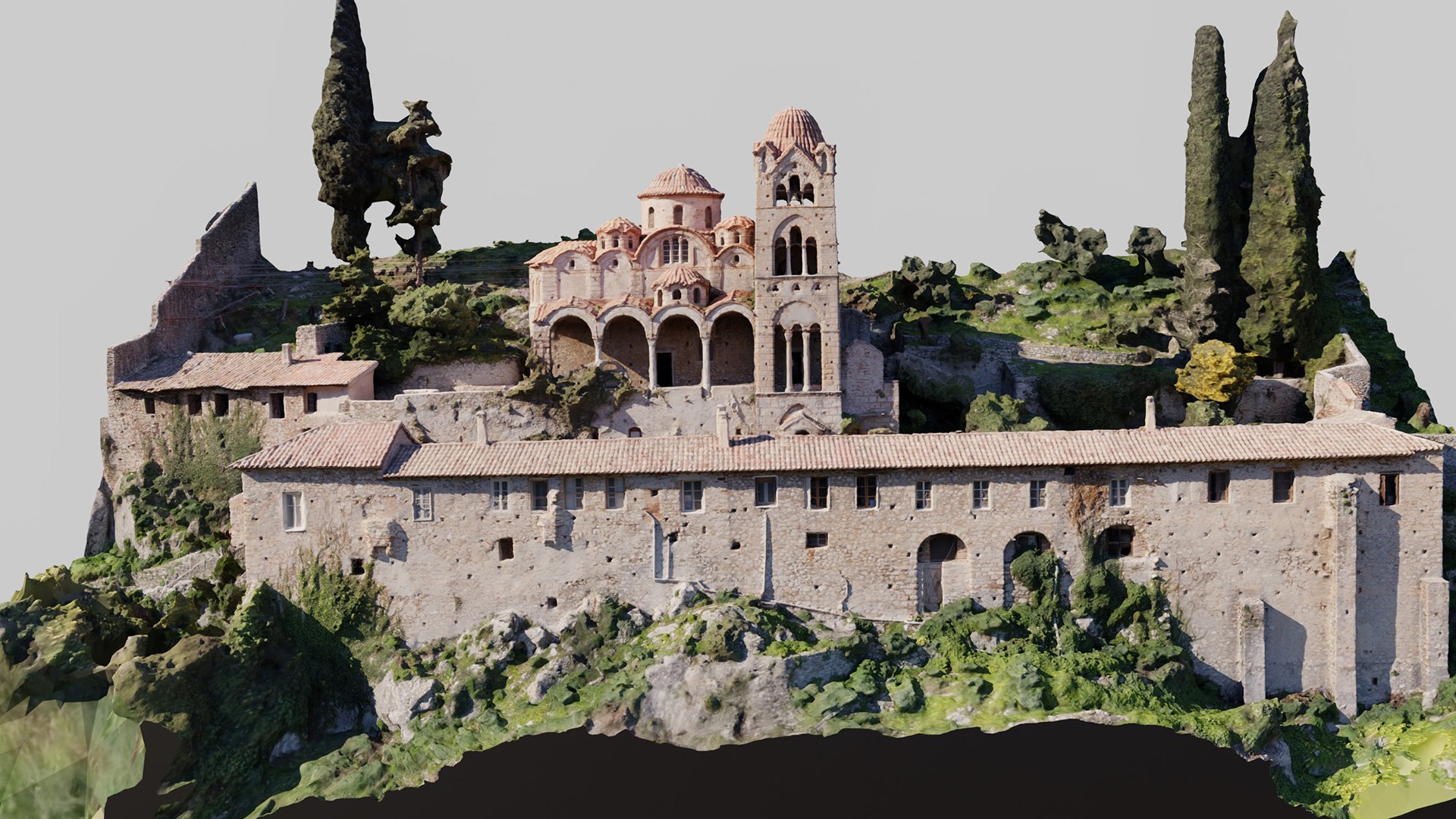 Greek-Monastery Model - TurboSquid 2247414