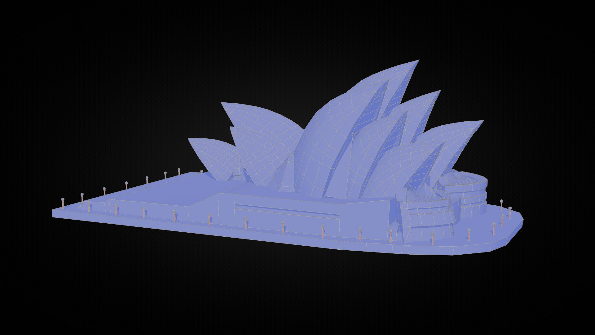 3D Sydney Opera House Model - TurboSquid 2340115