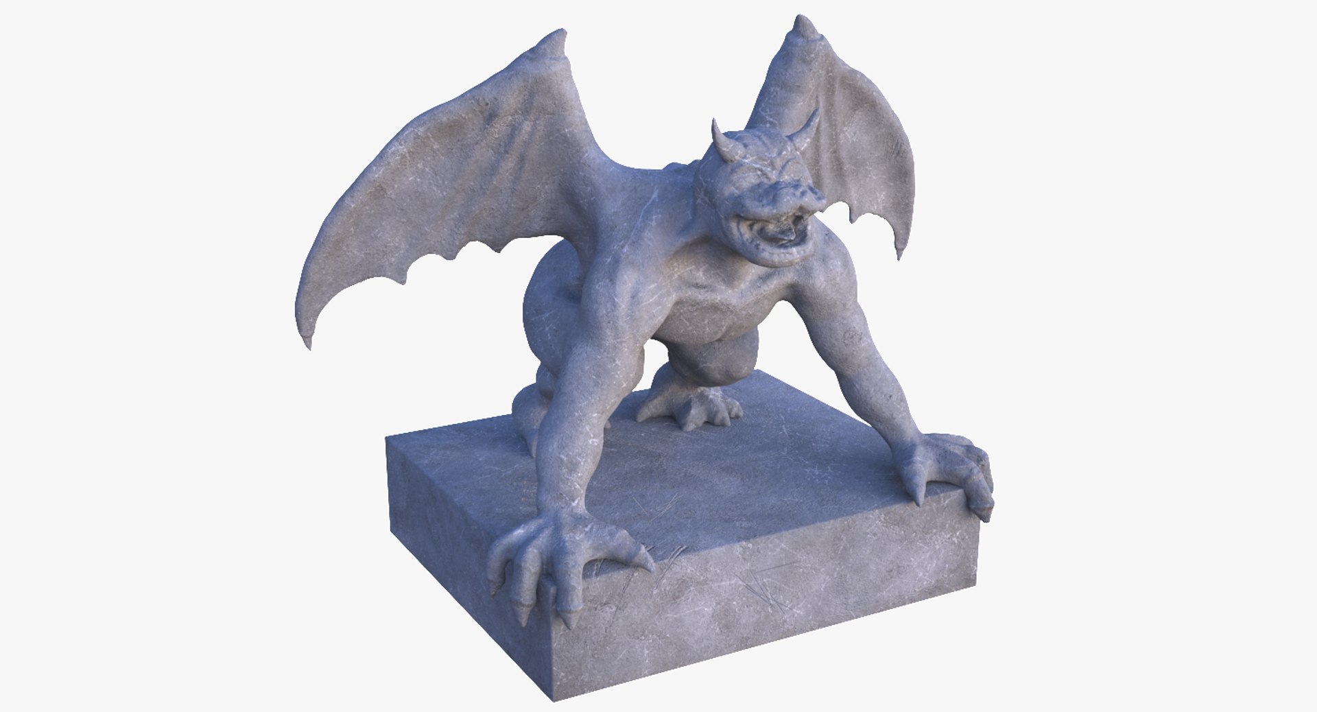 3D gargoyle statue pbr model - TurboSquid 1362405