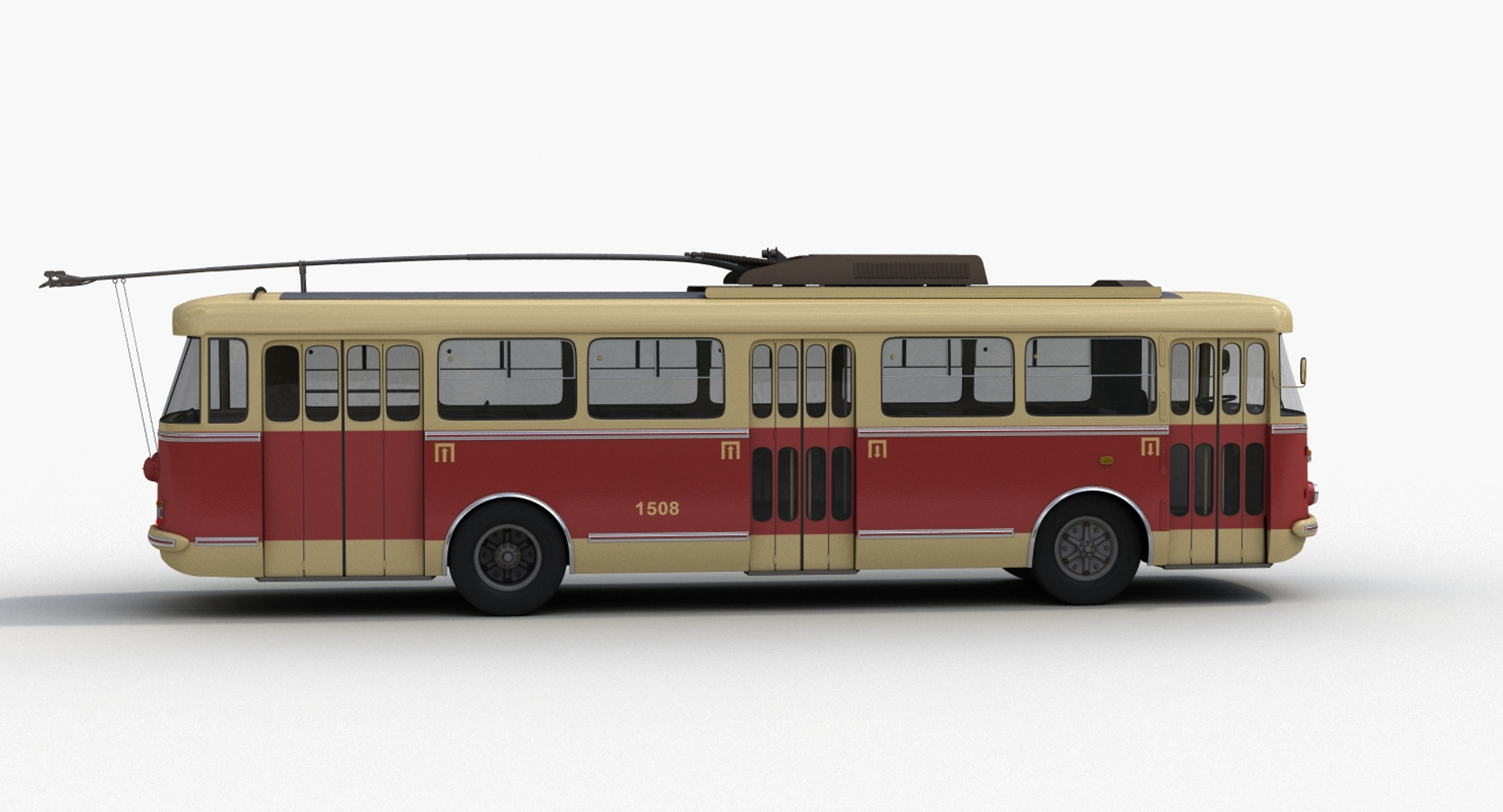 3d Model Skoda 9tr Trolleybus Trolley