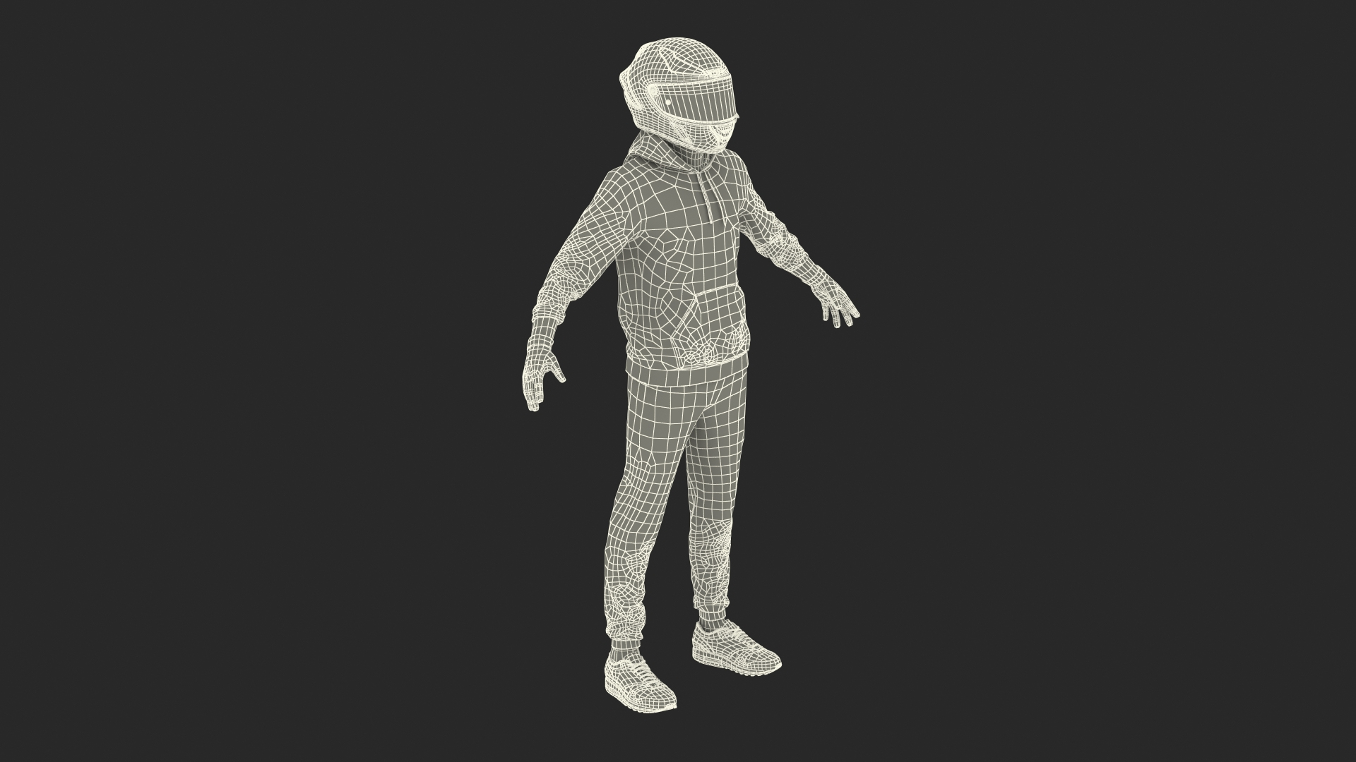 3D Model Male Thief Character In Helmet - TurboSquid 2368215