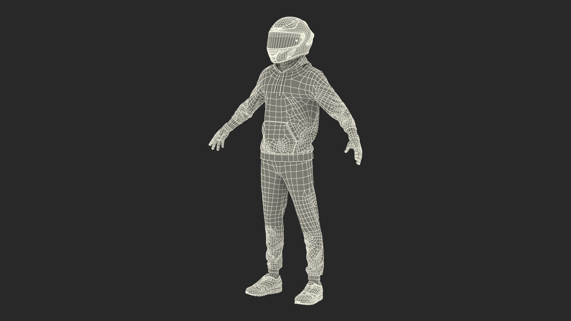 3D Model Male Thief Character In Helmet - TurboSquid 2368215