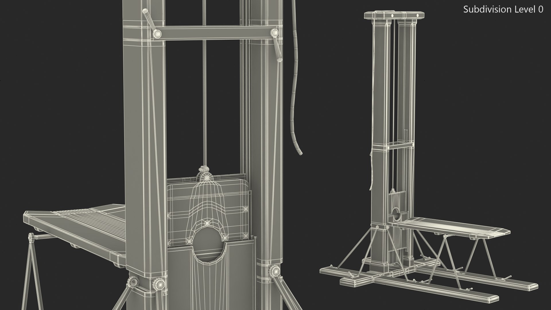 Antique french revolution guillotine 3D model - TurboSquid 1653108