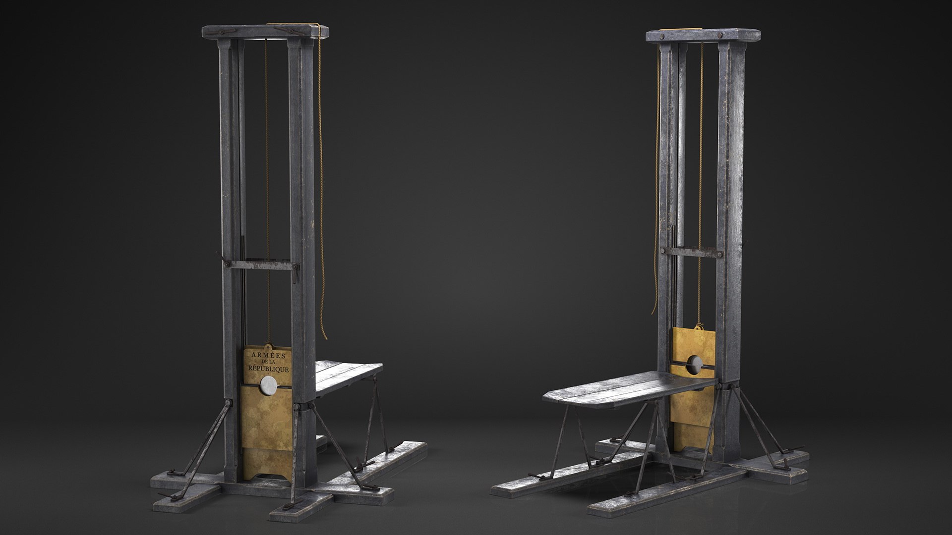 Antique French Revolution Guillotine 3D Model - TurboSquid 1653108