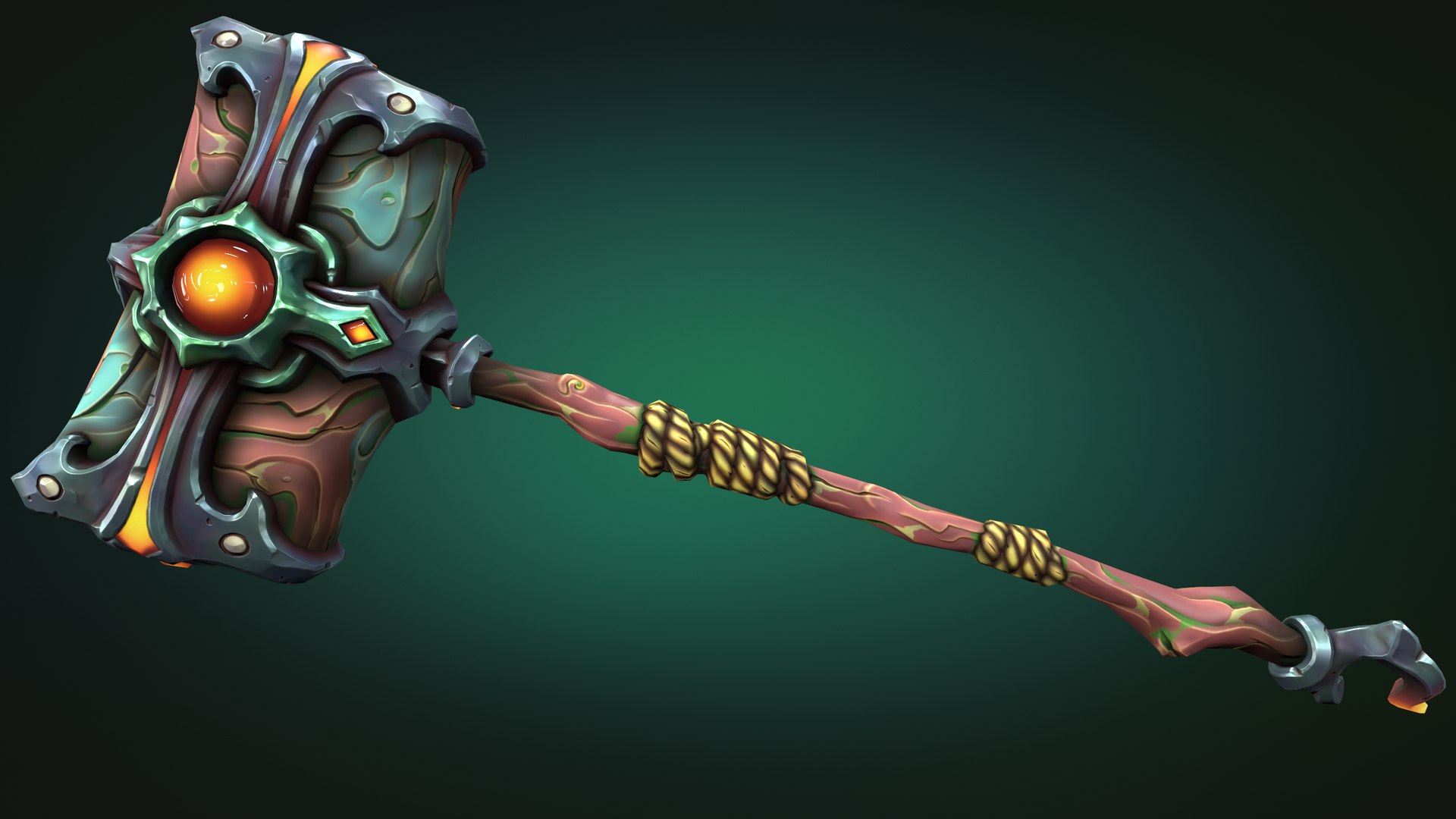 3D Coastal Two Handed Hammer - TurboSquid 2222096