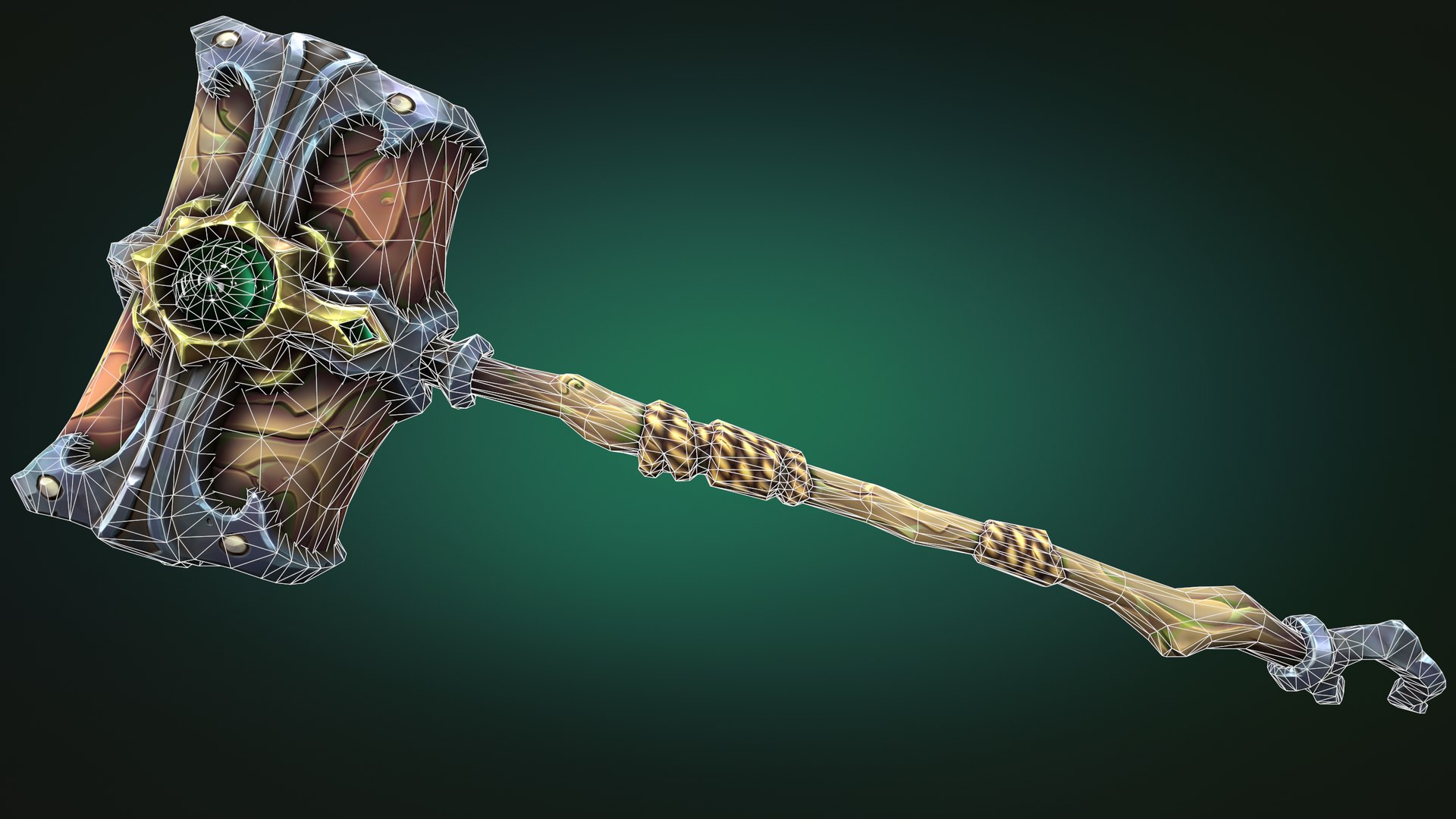 3D Coastal Two Handed Hammer - TurboSquid 2222096