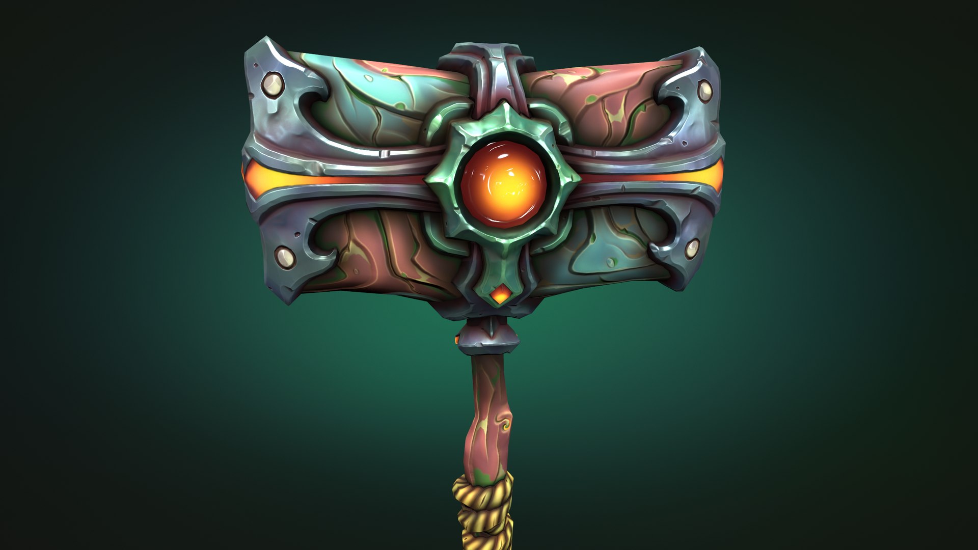 3D Coastal Two Handed Hammer - TurboSquid 2222096