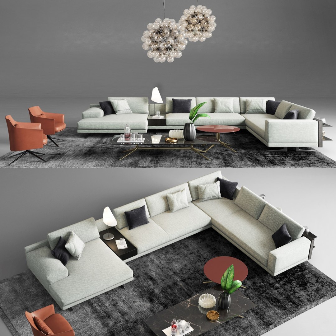 1 Poliform Mondrian Sofa 3D - TurboSquid 1581194