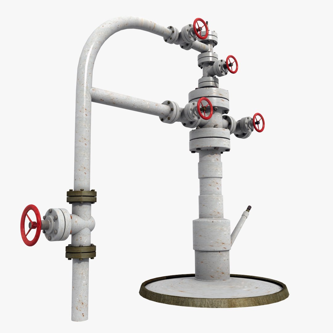 oilfield wellhead 3d 3ds