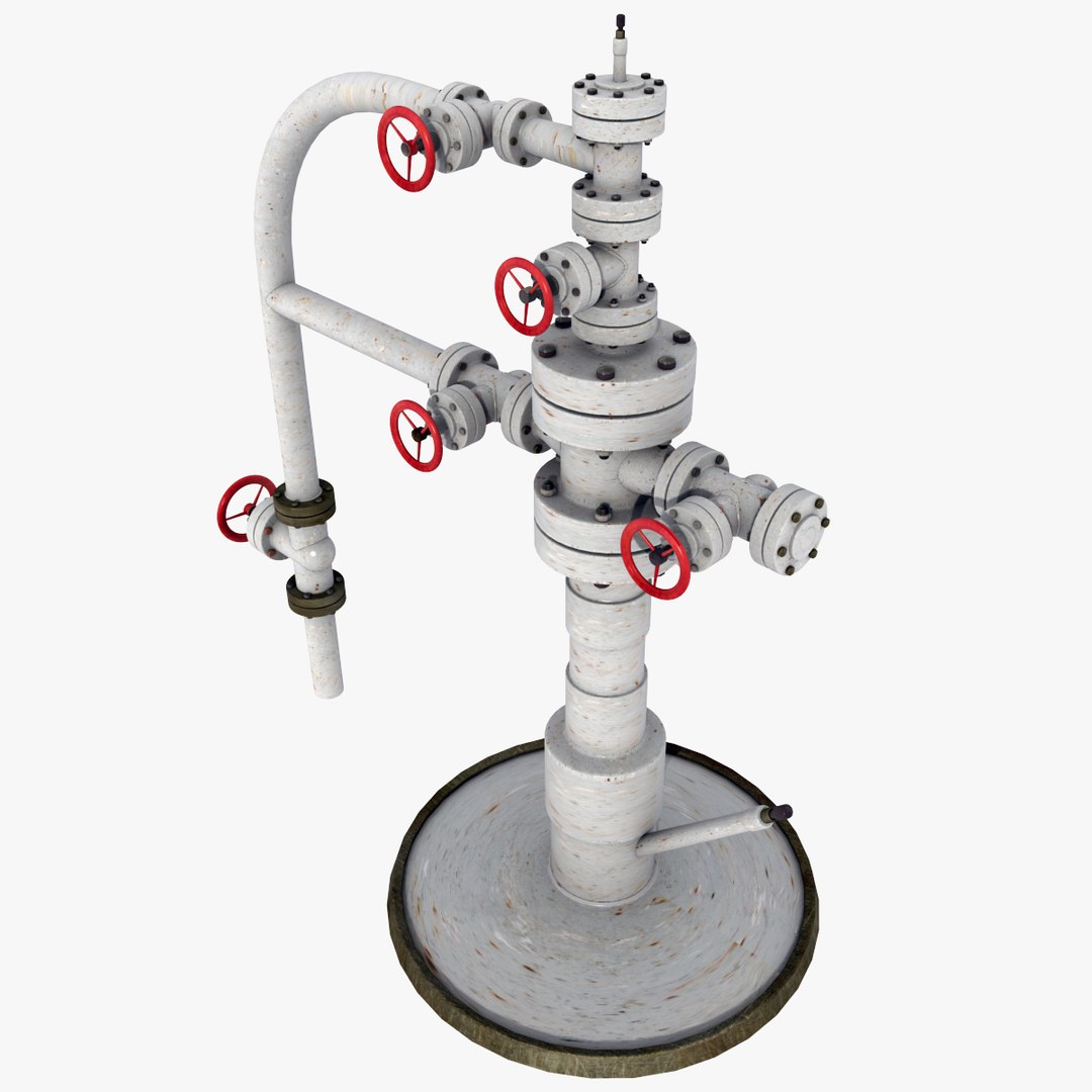 oilfield wellhead 3d 3ds
