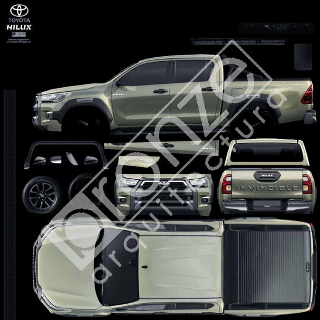 Toyota Hilux 2021 Model - TurboSquid 2312987