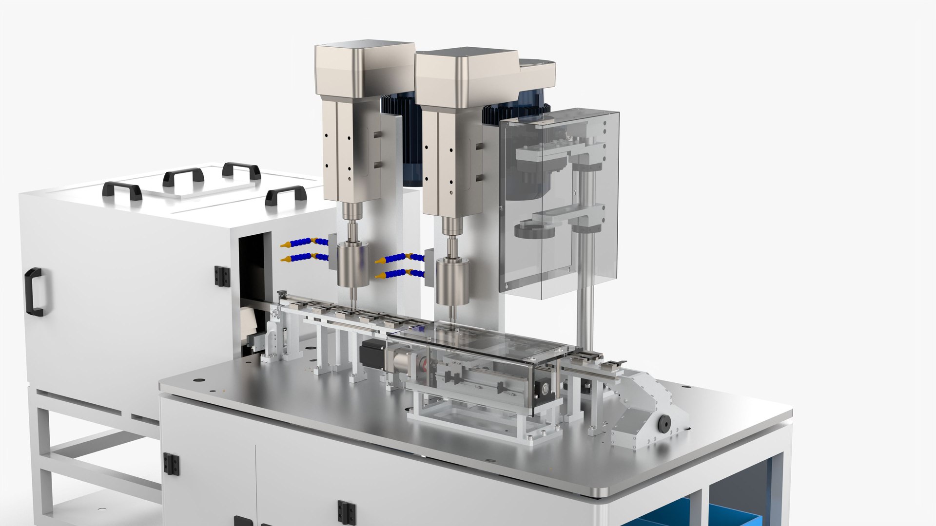 Fully Automatic Drilling And Tapping Machine 3D Model - TurboSquid 2015625