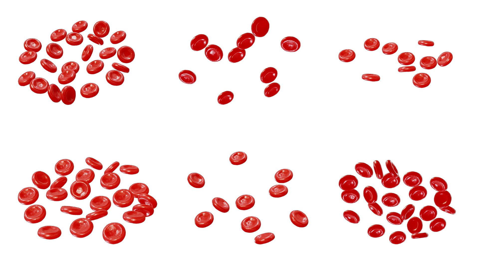 3D Normal Blood Cells vs Anemia model - TurboSquid 2142331