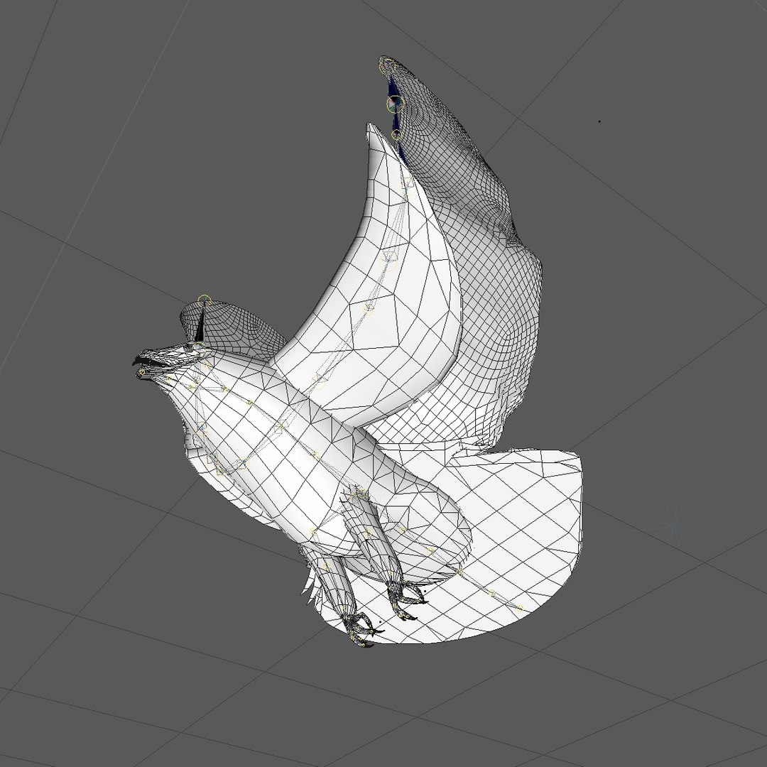 Golden Eagle Flapping Wings C4d