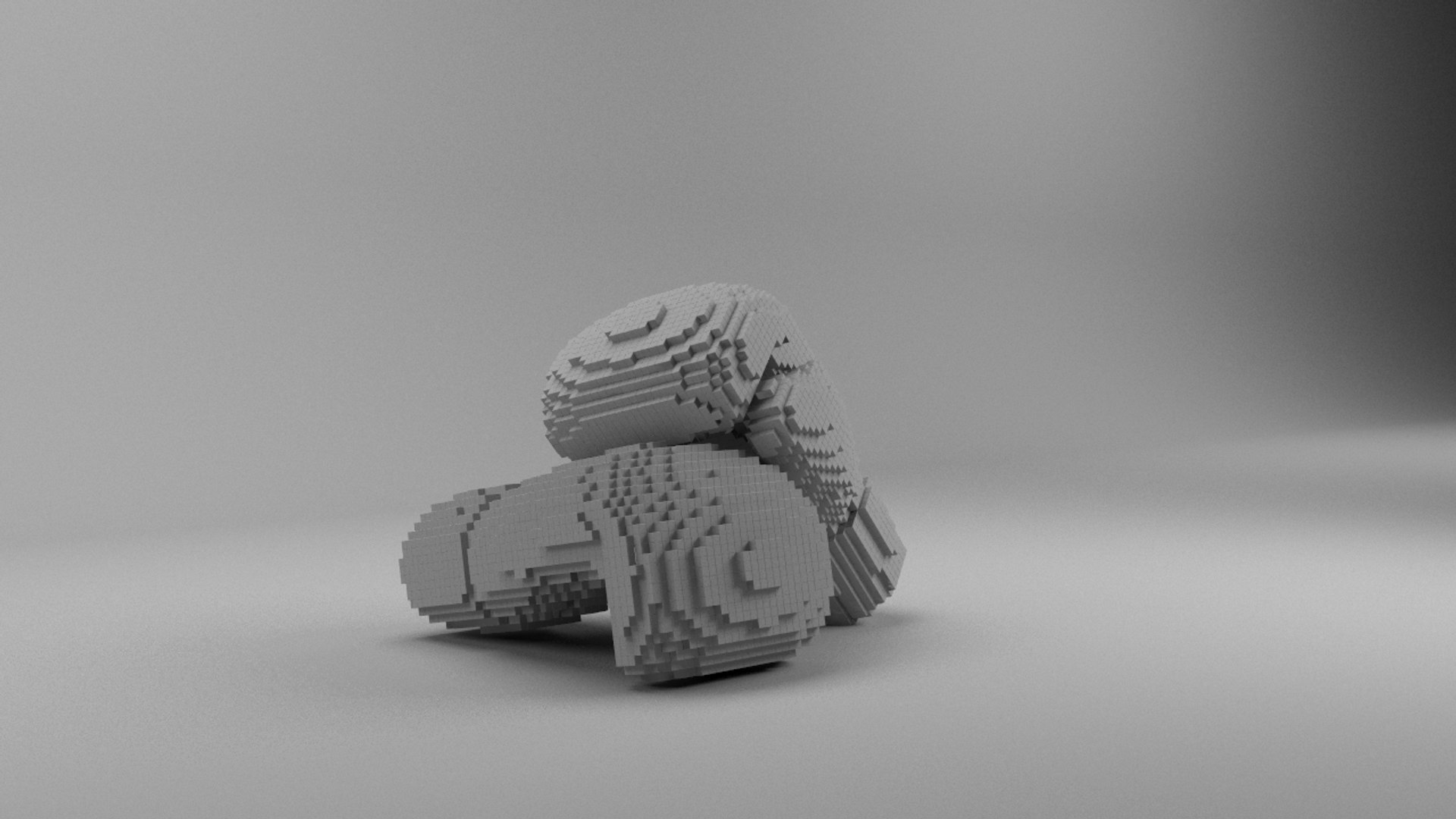 Voxel Box Glove 3D Model - TurboSquid 1290308