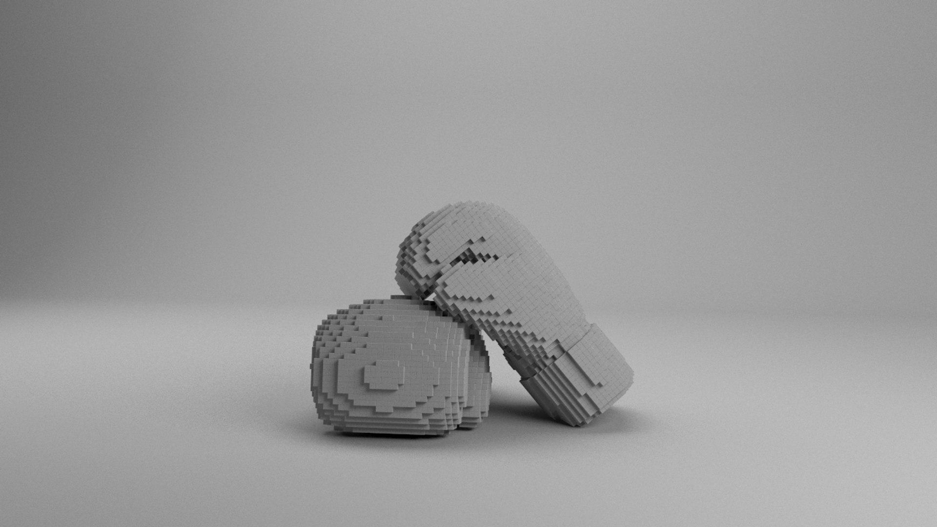 Voxel Box Glove 3D Model - TurboSquid 1290308