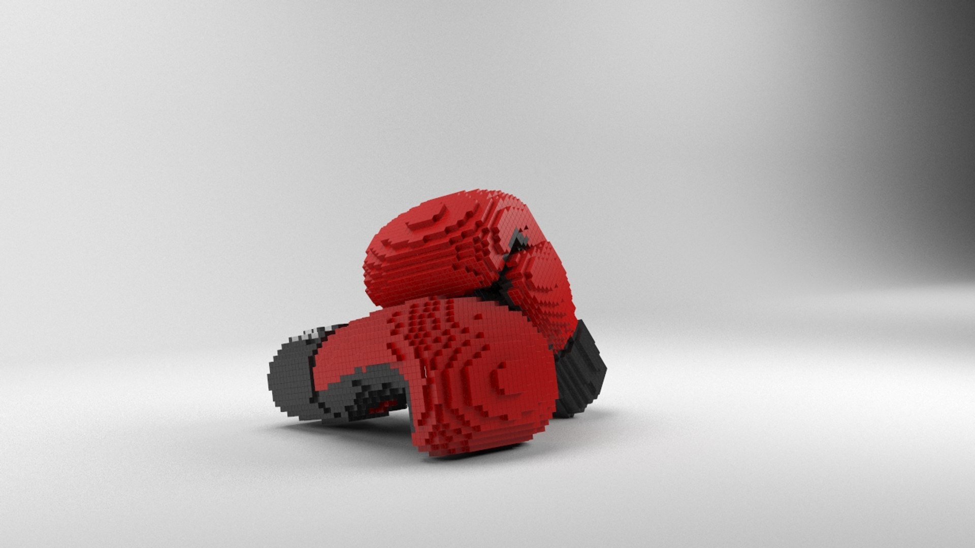 Voxel Box Glove 3D Model - TurboSquid 1290308
