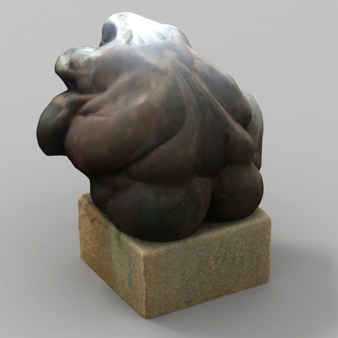 3d Grotesque Statues Model
