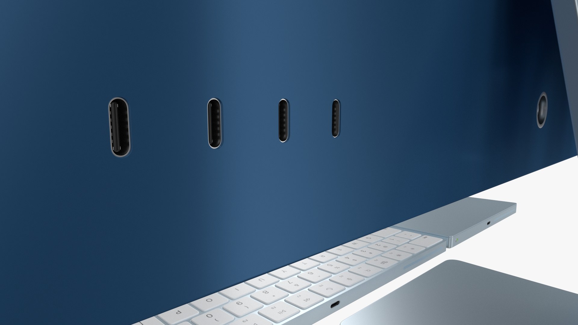 3D Apple IMac 2023 Blue - TurboSquid 2151963